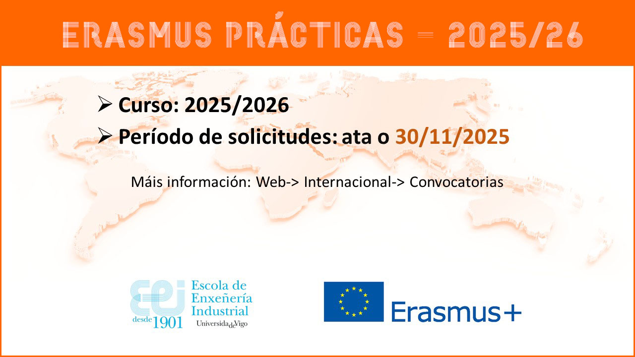 Erasmus prácticas 2025/26 - EEI