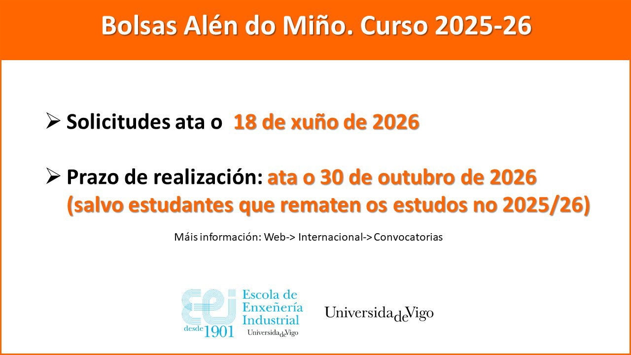 Programa de estadías "alén do Miño” 2025-26 - EEI